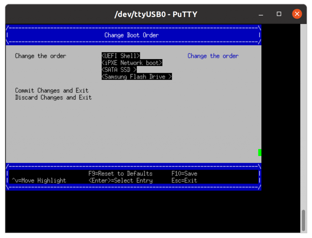 Installing OS and setting Boot Order with coreboot on the VP2410 ...