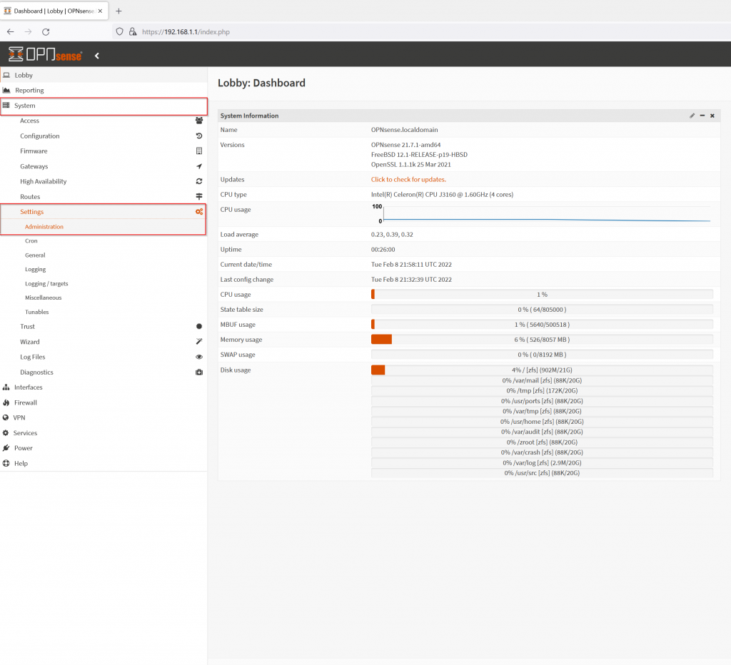 Enabling Console Output in OPNsense - Protectli