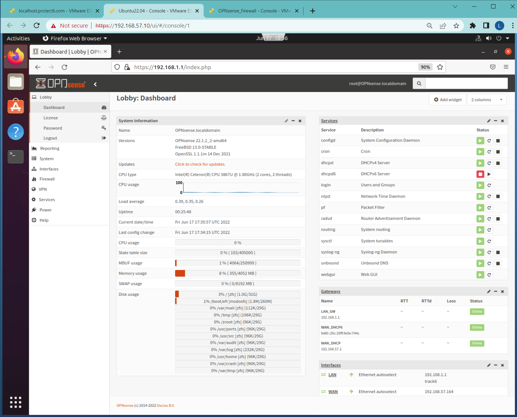 How to install OPNsense in ESXi 7 on the Vault - Protectli