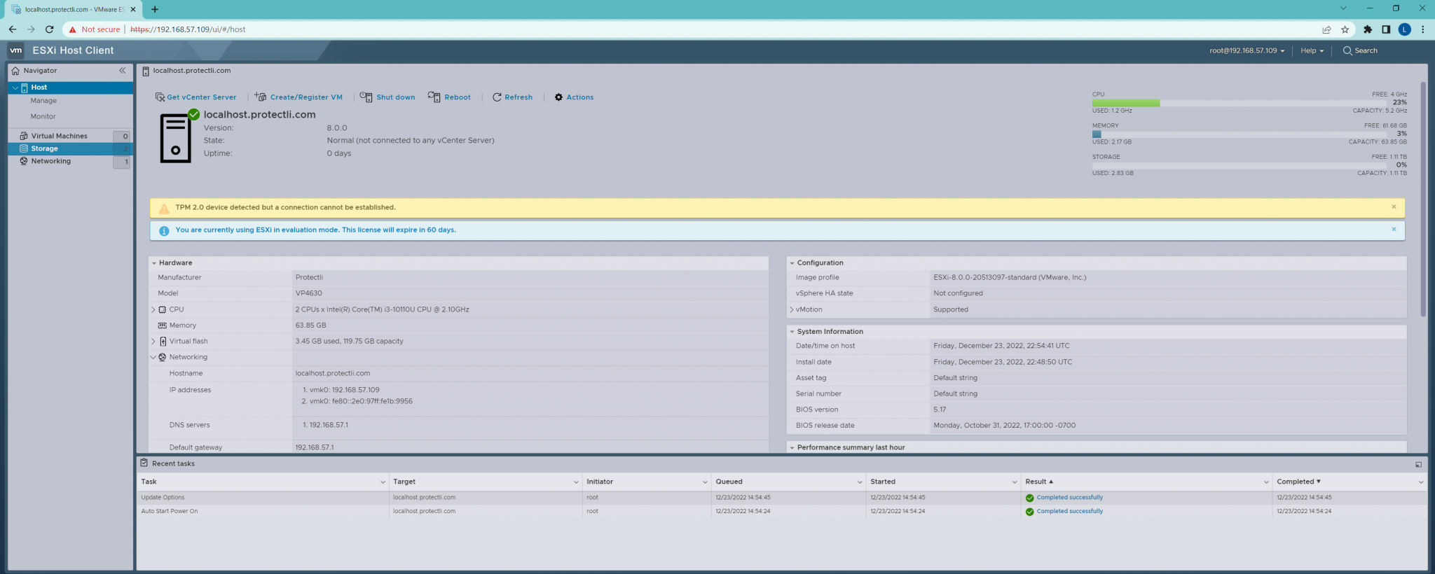 How to install ESXi 8 on the Vault - Protectli